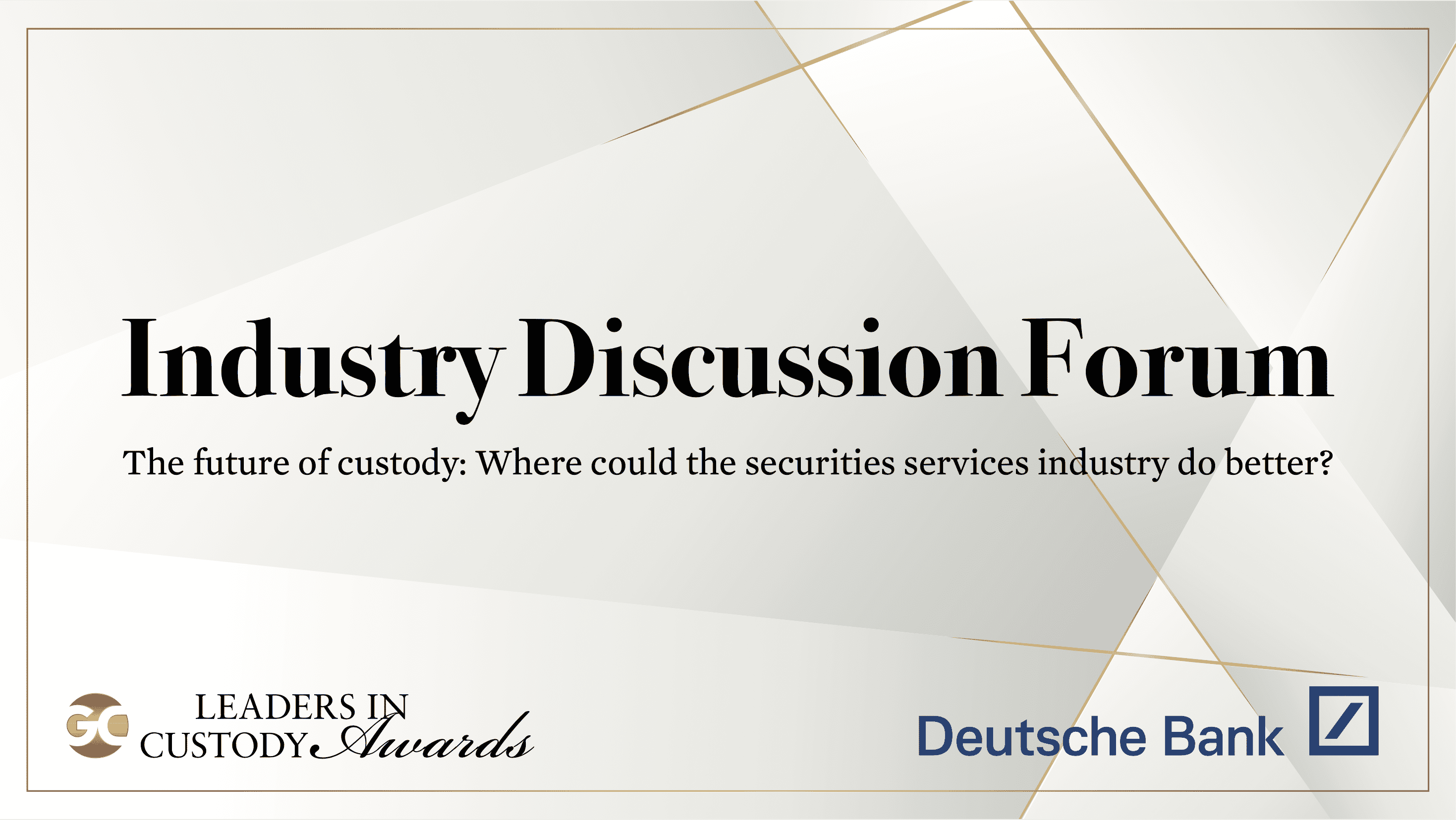 The future of custody: Where could the securities services industry do ...