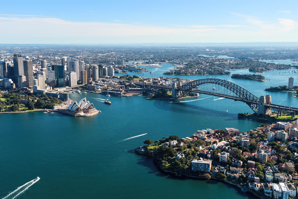 Aerial View of Sydney Harbour in Sydney, Australia - Global Custodian